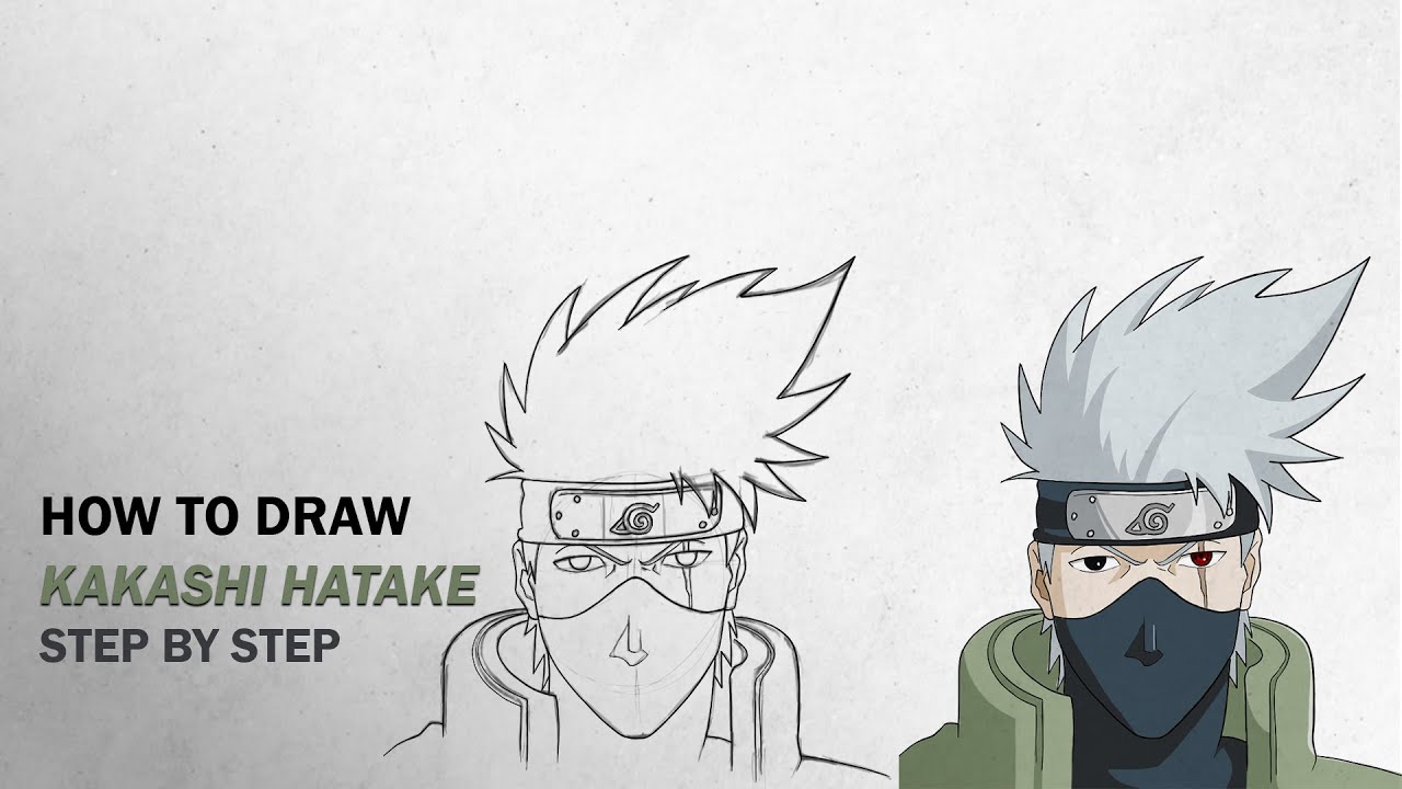 How to draw Kakashi Hatake step by step | DRAWING ULTRA - YouTube