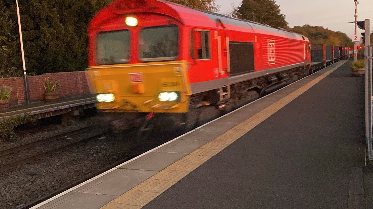 DB cargo 66244 4E25 Bow Depot to Heck Plasmor 16:55 12E Lea Road 1/11 ...