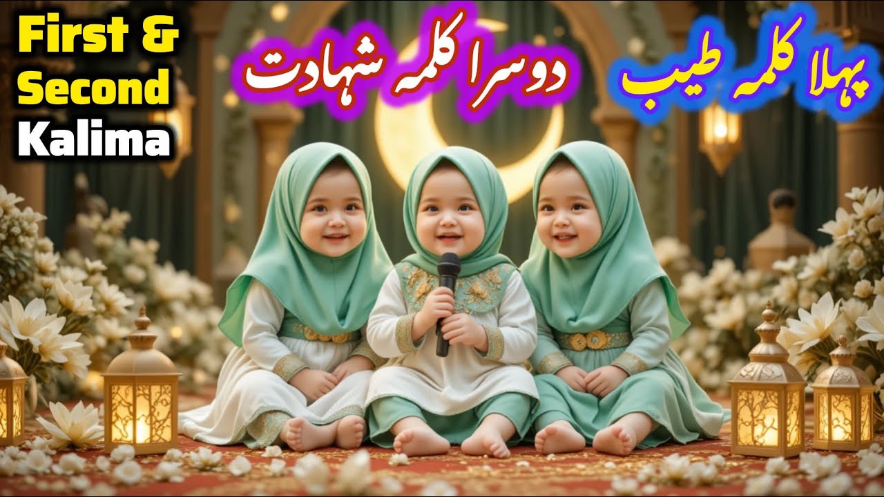 Pehla Kalma Tayyab | Dosra Kalma Shahadat | 1st & 2nd Kalimas | Islamic ...