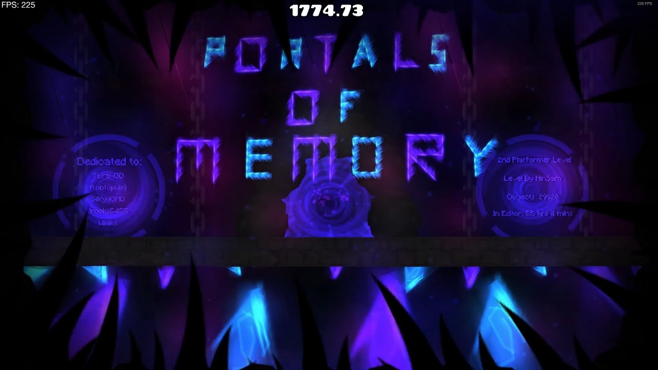 Full Memory Demon | "Portals of Memory" by NinSam [Insane Plat. Demon] | GD 2.2 - YouTube