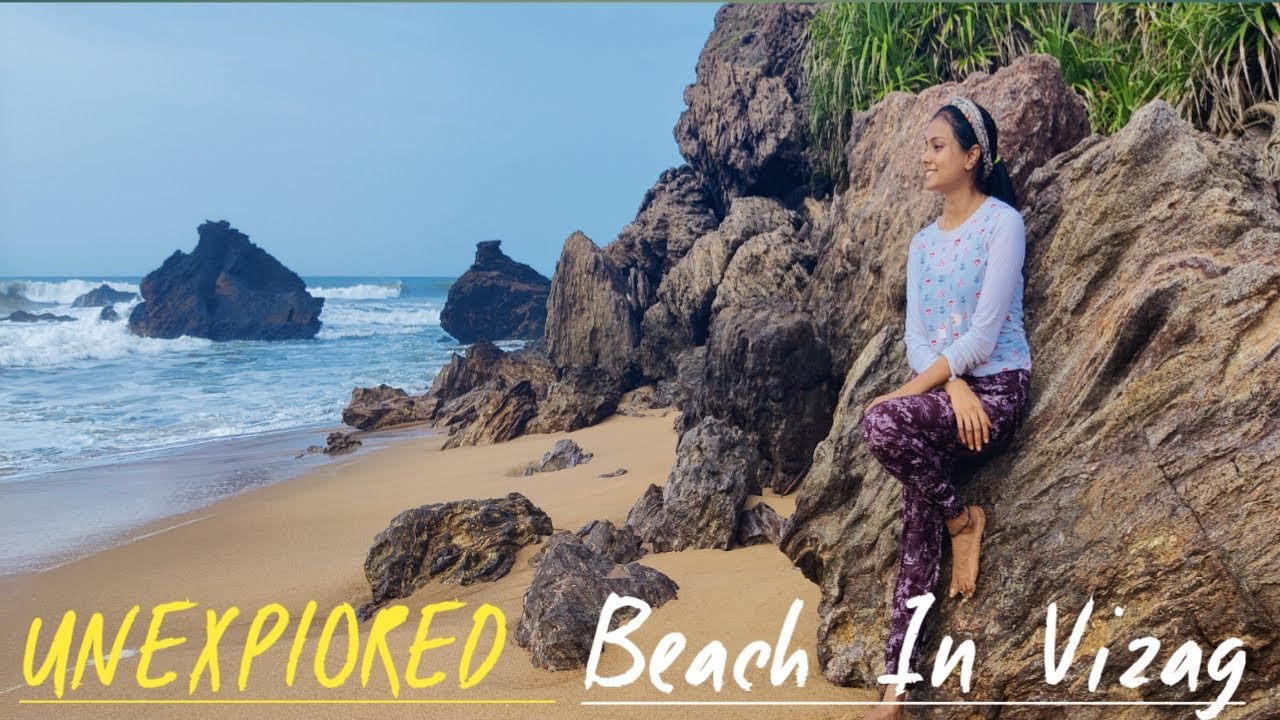 Risky Vlog | UnExplored Hidden Cave Beach | Seethapalem Beach | Vizag ...