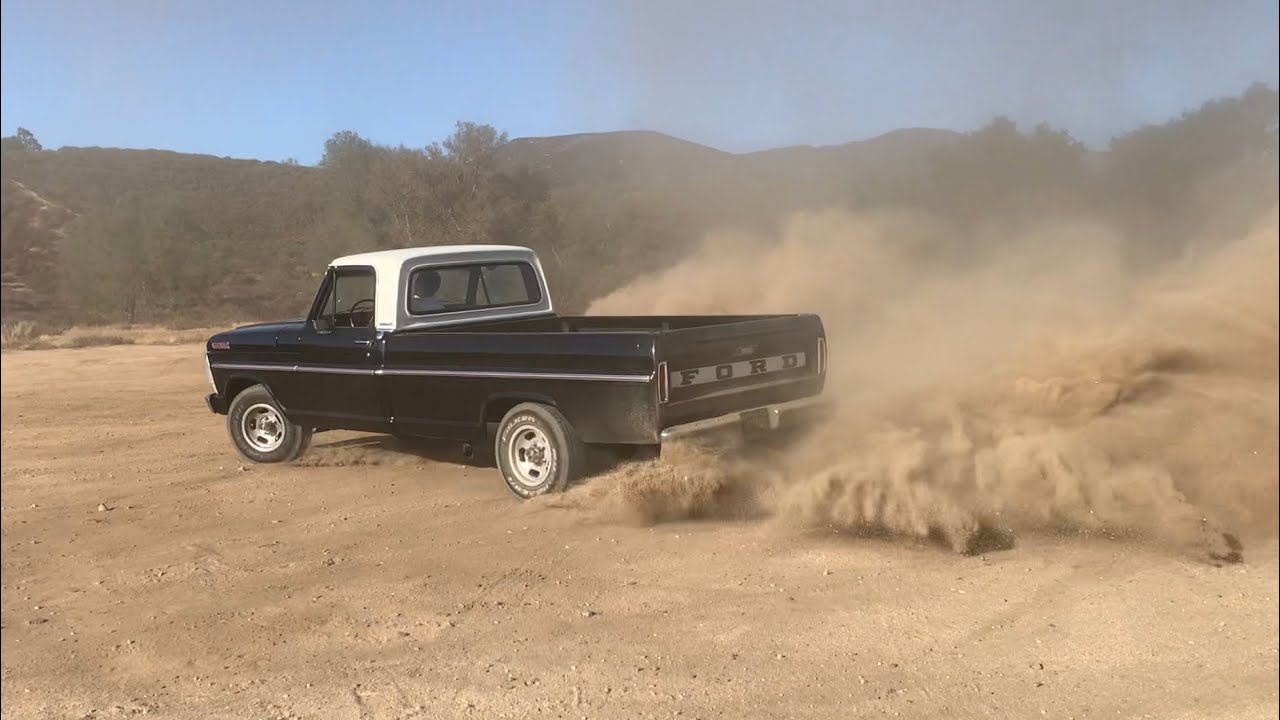 1967 Ford F100 drifting - YouTube
