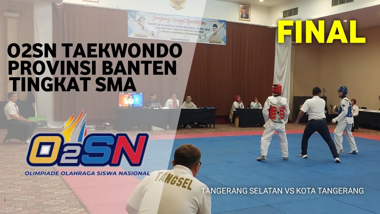 FINAL O2SN TINGKAT SMA PROVINSI BANTEN 2023 KYORUGI PUTRA U 51 KG ...