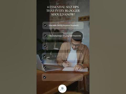 6 ESSENTIAL SEO TIPS THAT EVERY BLOGGER SHOULD KNOW! #seomarketingtips ...