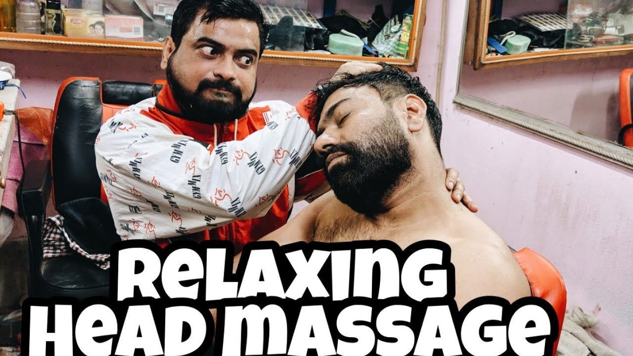 Asmr Head Massage With Neck Cracking By Indian Barber Youtube