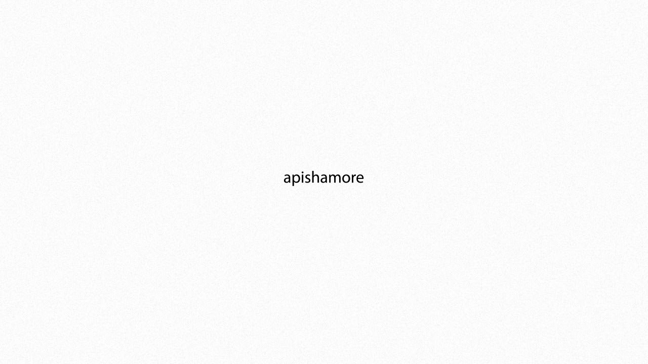 apishamore PRONUNCIATION - YouTube