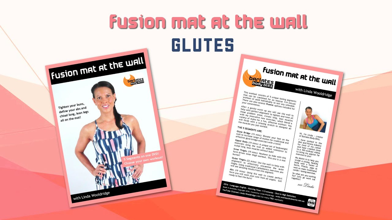 15 Min Wall Pilates Butt Workout Barlates Body Blitz Fusion Mat At