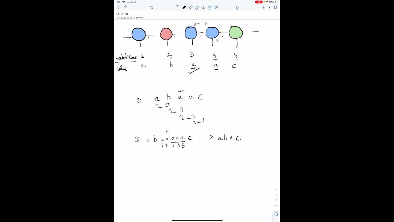 Leetcode 1578 Minimum Deletion Cost to Avoid Repeating Letters, - YouTube