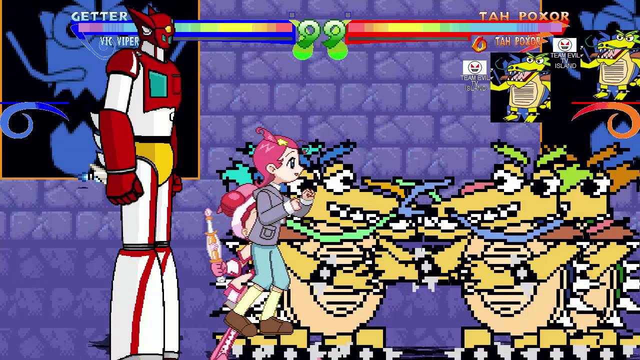 Getter-1, Vic Viper, Cometto-san and Doremi in Team Faust Games Arena ...