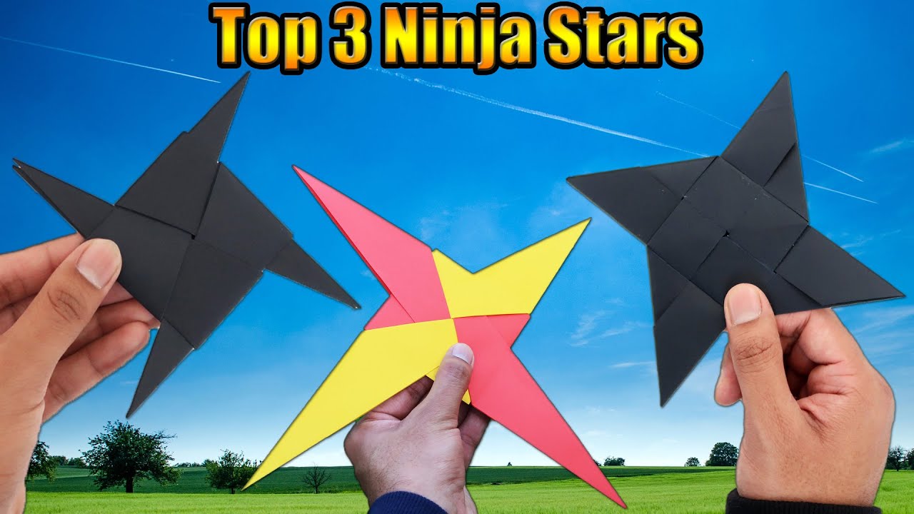 Top 03 Easy Origami Ninja Star | HOW TO FOLD | Easy Origami Paper Ninja ...