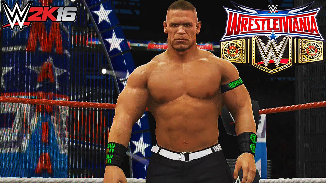 John Cena wins his 16th World Title at Wrestlemania 32 - WWE 2K16 (PS4 ...