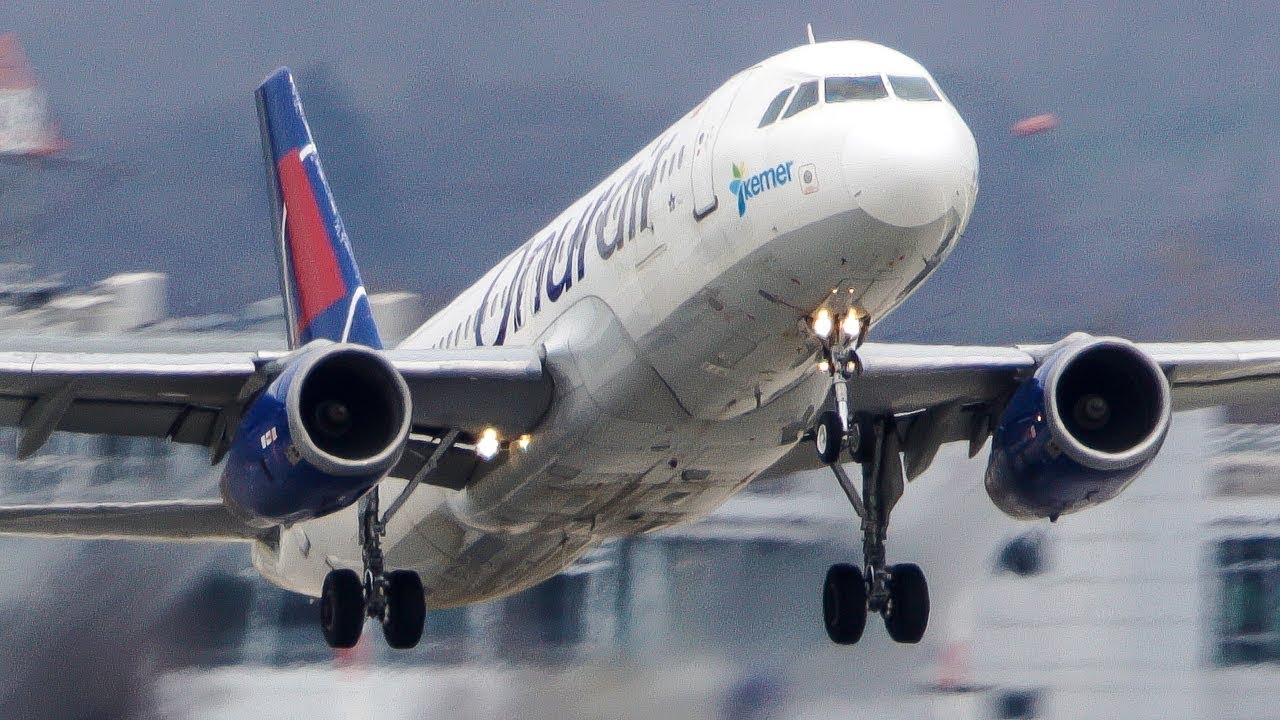 Crazy AIRBUS A320 CROSSWIND GO AROUND + nose down LANDING (4K) - YouTube