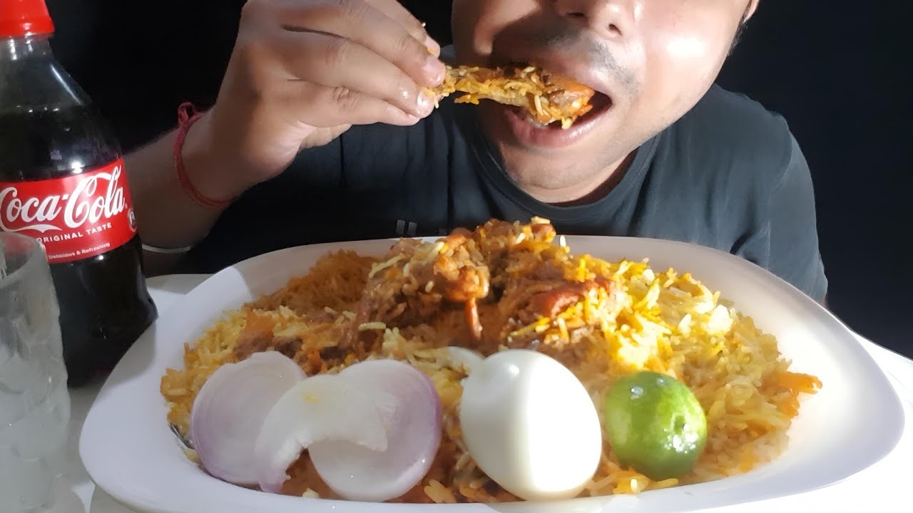 ASMR EATING CHICKEN BIRYANI,BOILED EGG || - YouTube