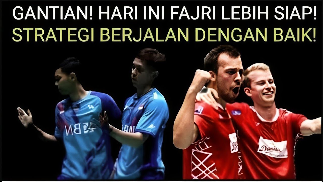 😱 PANAS!8 KEREN NIH! Fajar Alfian/Rian Ardianto vsKim Astrup/Anders Skaarup Rasmussen. Badminton ...
