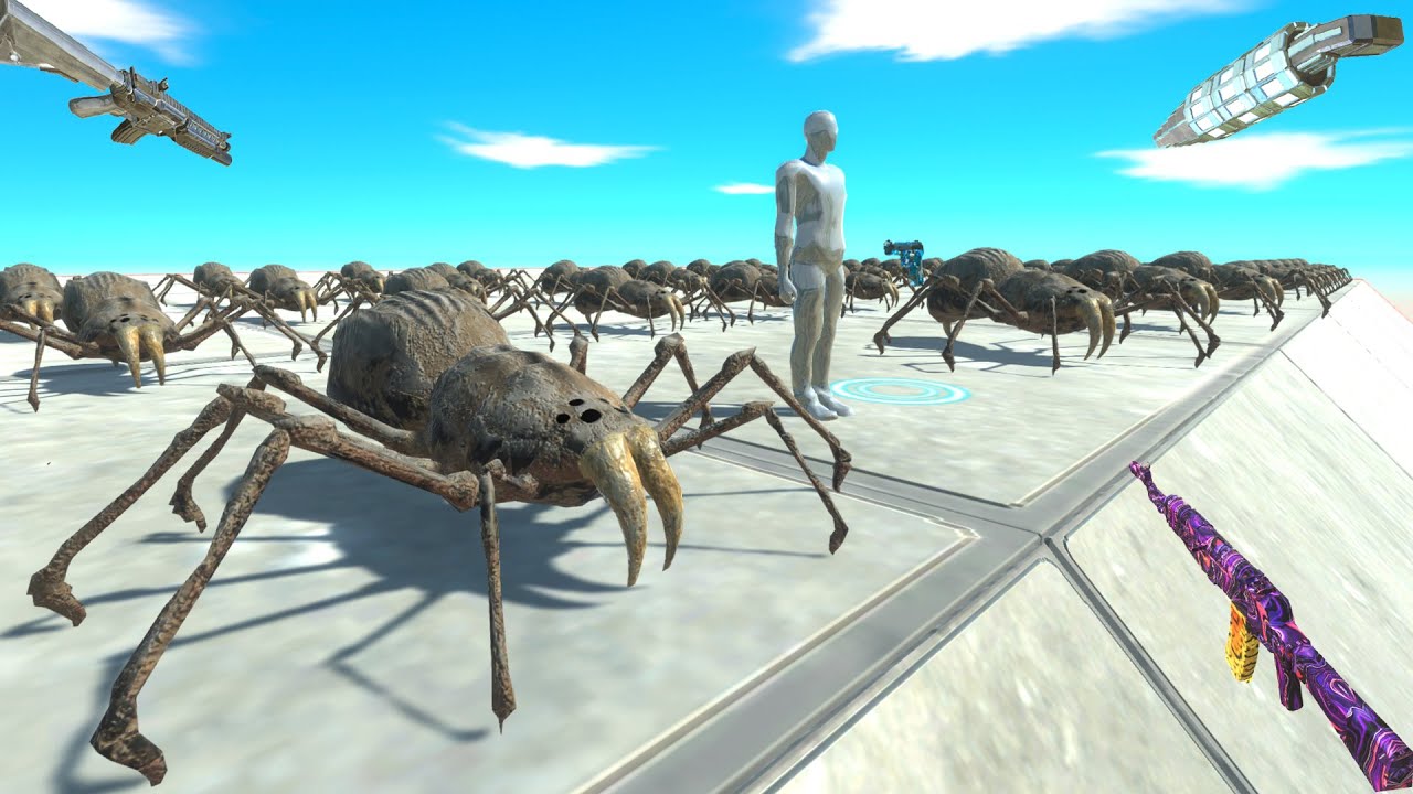 CARNIVORE DINOSAURS vs 50 SABER TOOTHED SPIDER + FPS AVATAR -Animal ...