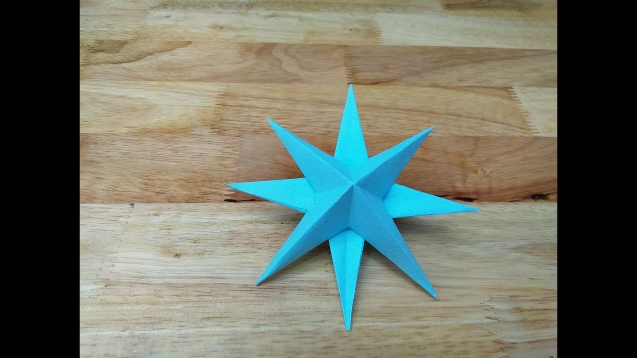 3D Paper Star Tutorial - YouTube
