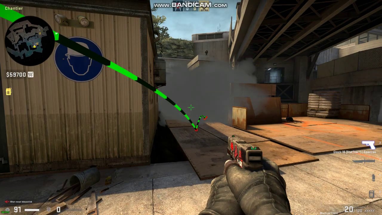 CS:GO - Smoke Overpass Water to Bridge - YouTube