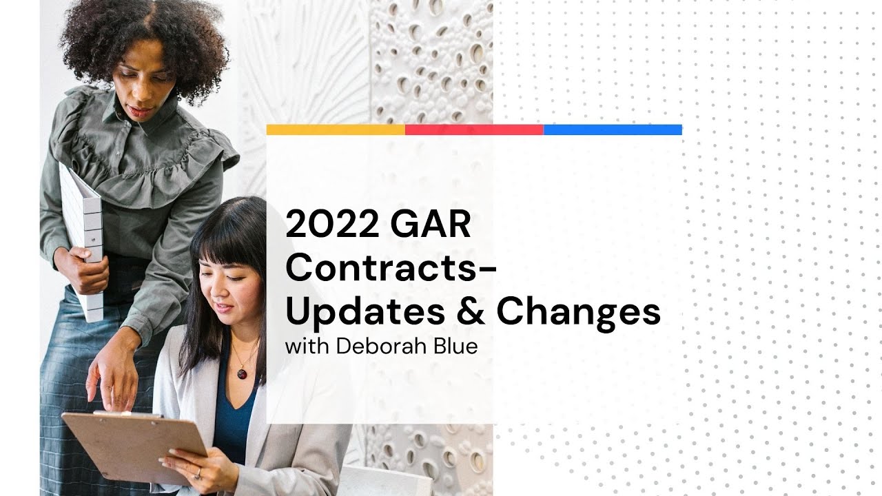 2022 GAR Contracts - Updates & Changes - YouTube