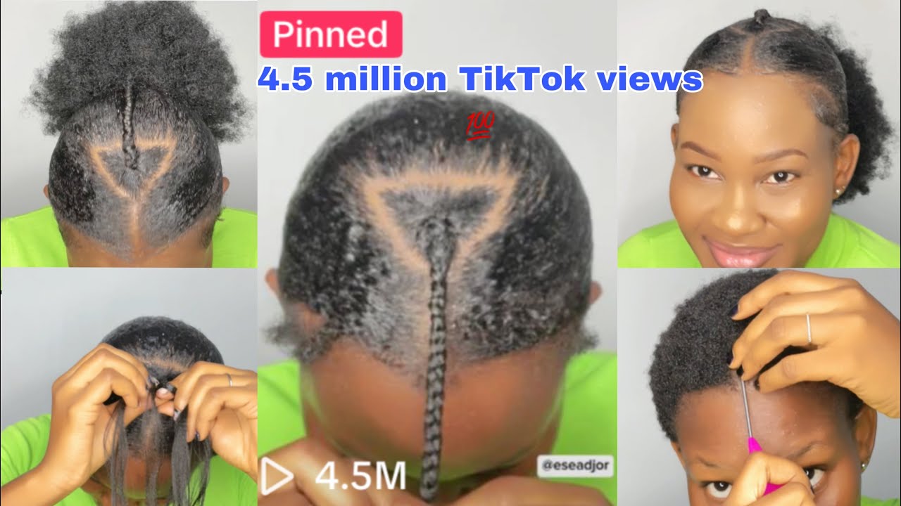 This video has 4.5 million views on TikTok! Short 4c natural hair? try ...