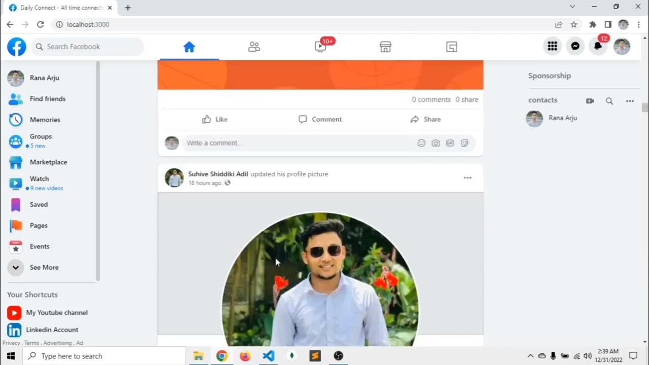 Build facebook clone with React js and MERN stack 2023 - YouTube
