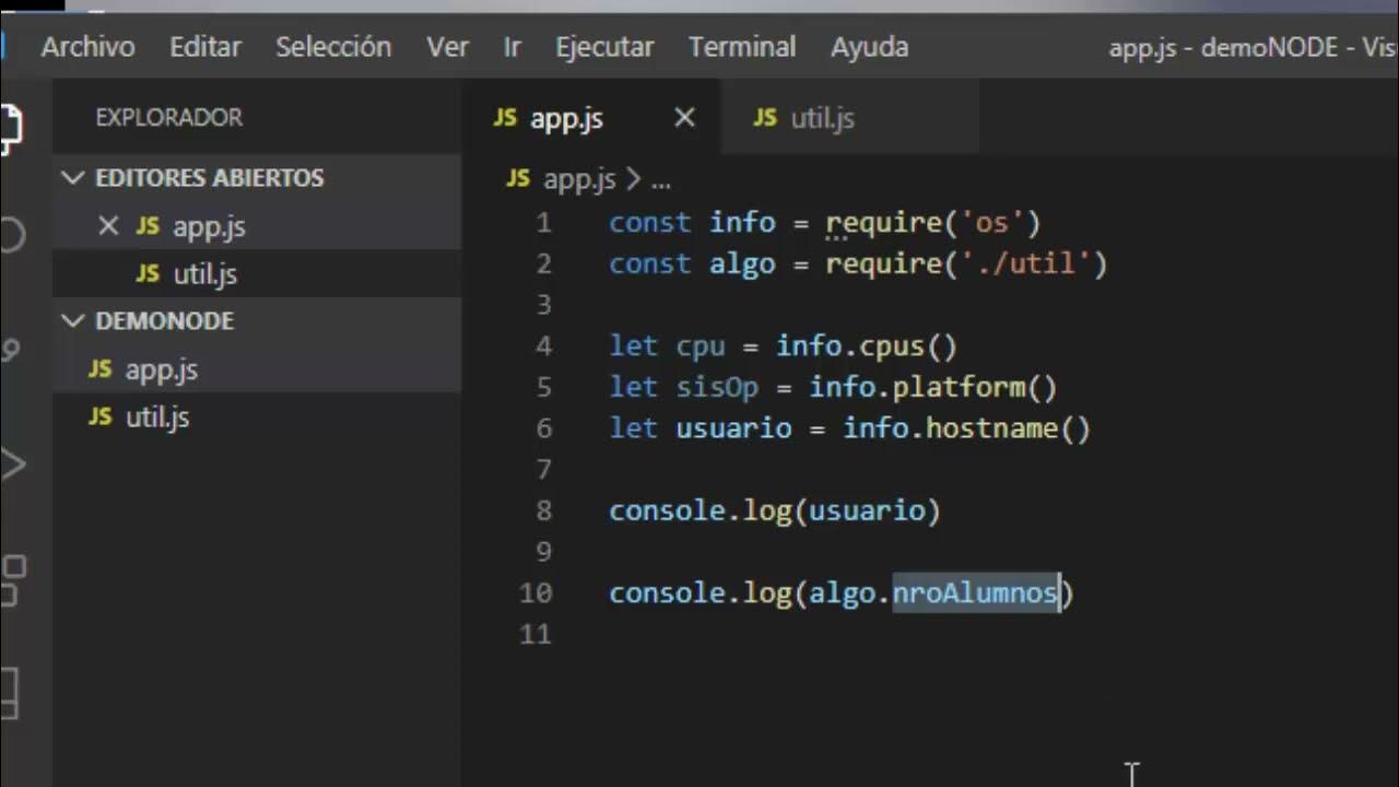 03 NodeJS Módulos - YouTube