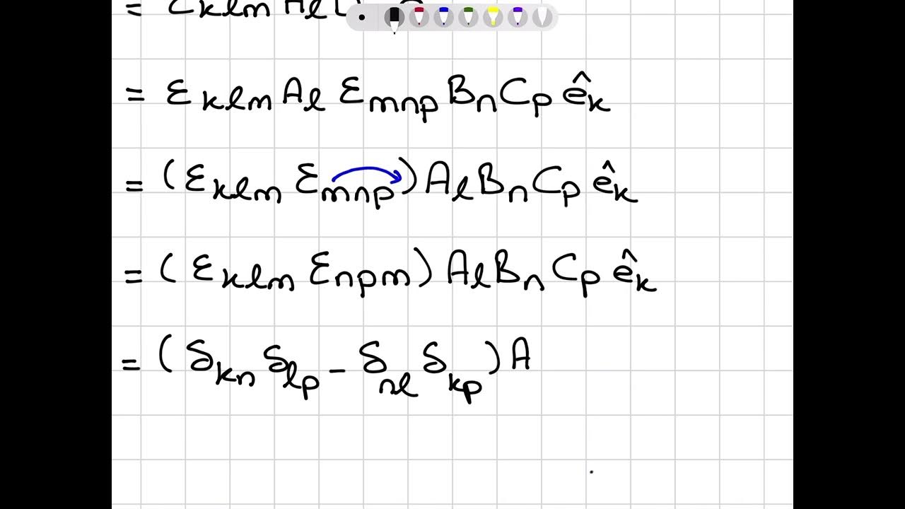 Calculations using Subscript/Summation Notation - 2 - YouTube