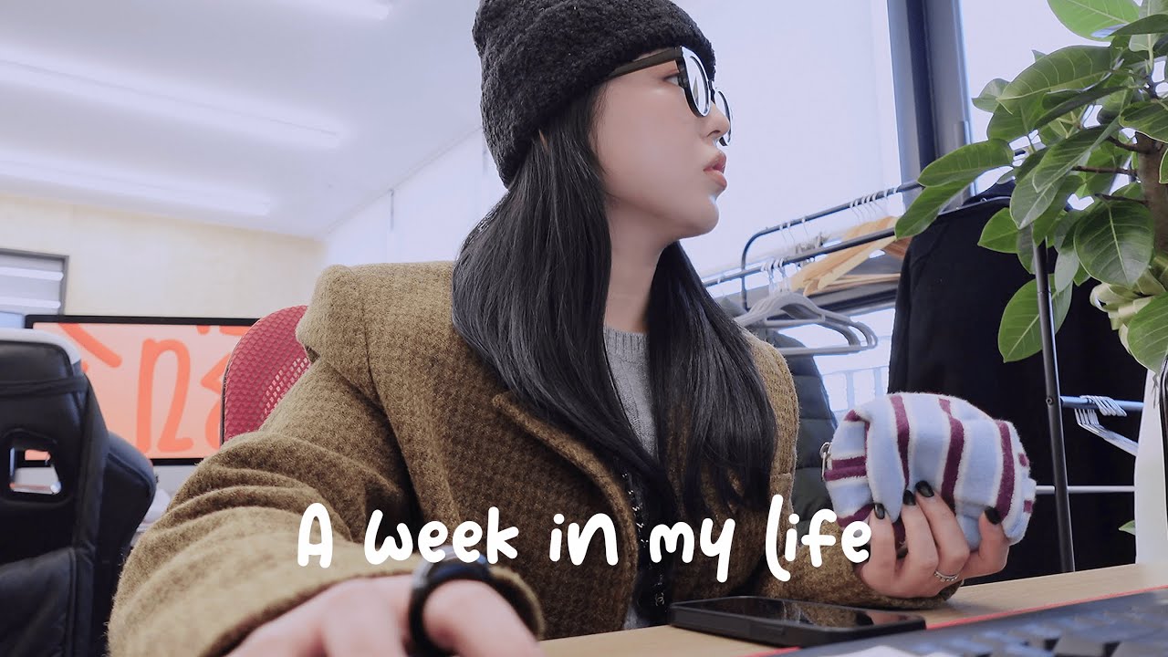Vlog 직장인 브이로그 비니에 빠졌는데 문제는요💧 주간 쇼핑템 사무실에서 말라죽을 듯 출근룩넘버링랑거