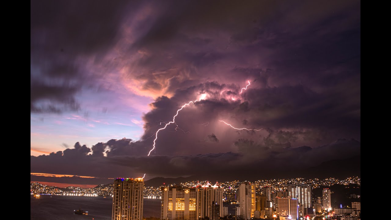 3 Hour Thunderstorm through a City Window - YouTube