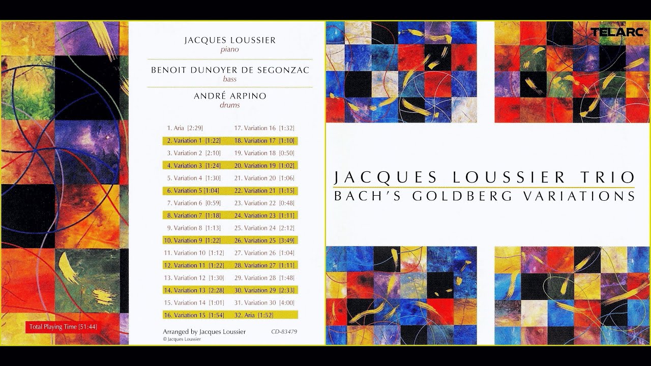 JACQUES LOUSSIER TRIO: music from "Bach's Goldberg Variations" (Aria ...