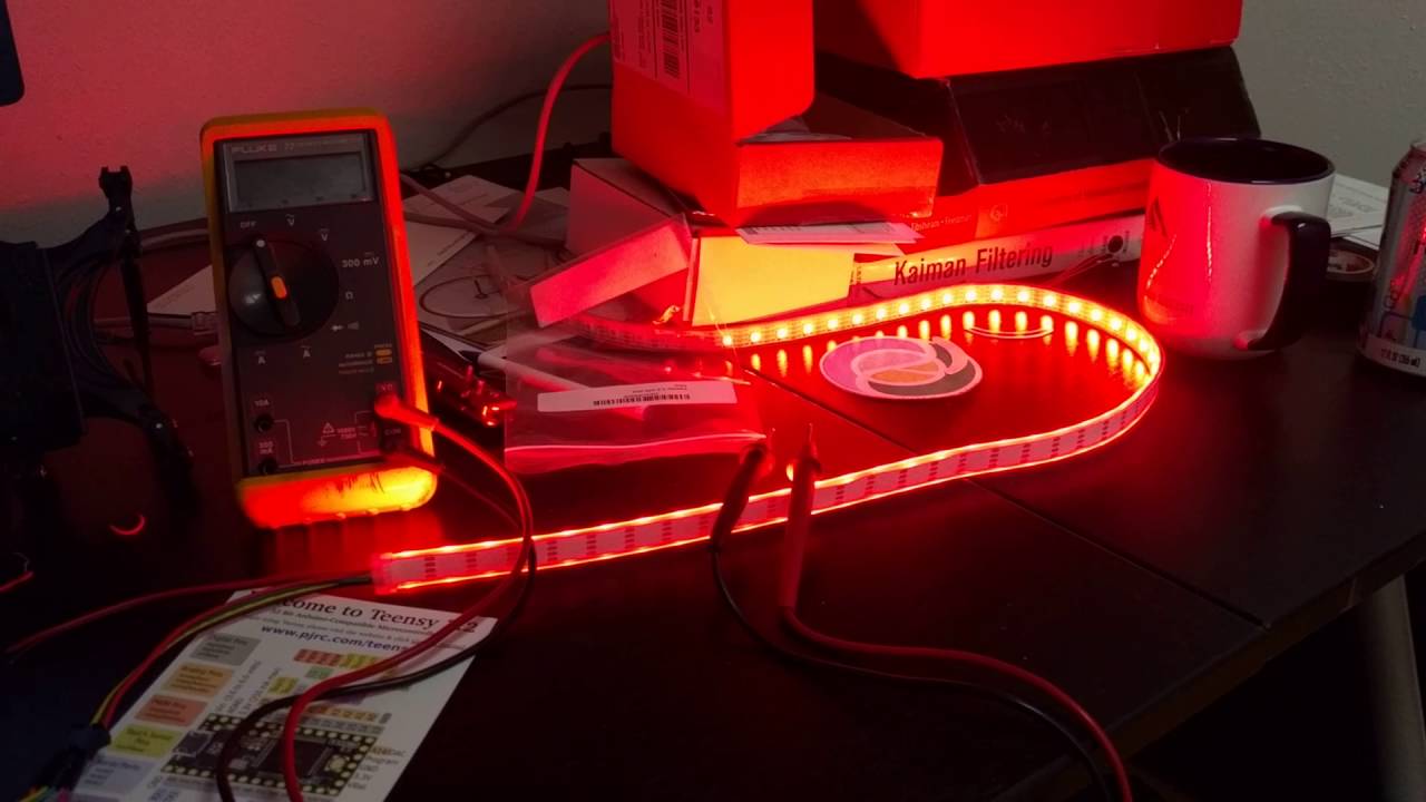 Dotstar Led music visualizer test - YouTube