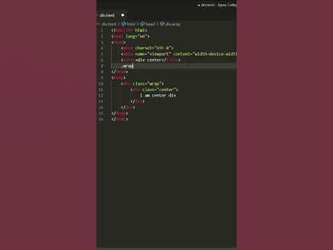 How to center div using HTML | CSS #shorts - YouTube