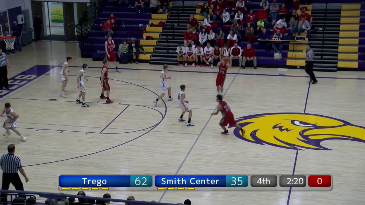 Smith Center Redmen Vs. Trego Golden Eagles Basketball - YouTube