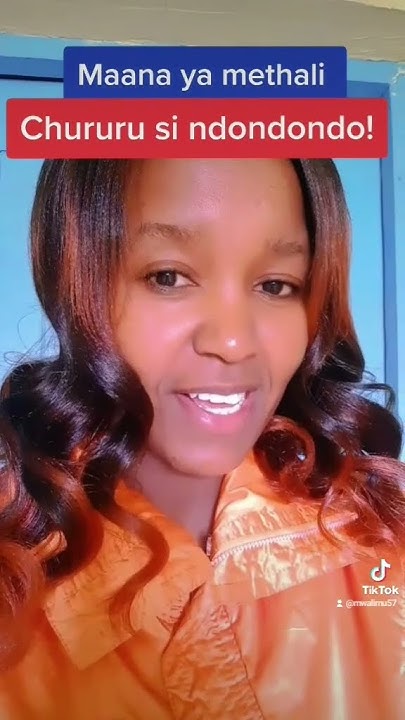 Swahili lessons/ methali chururu si ndondondo/ methali za Kiswahili - YouTube