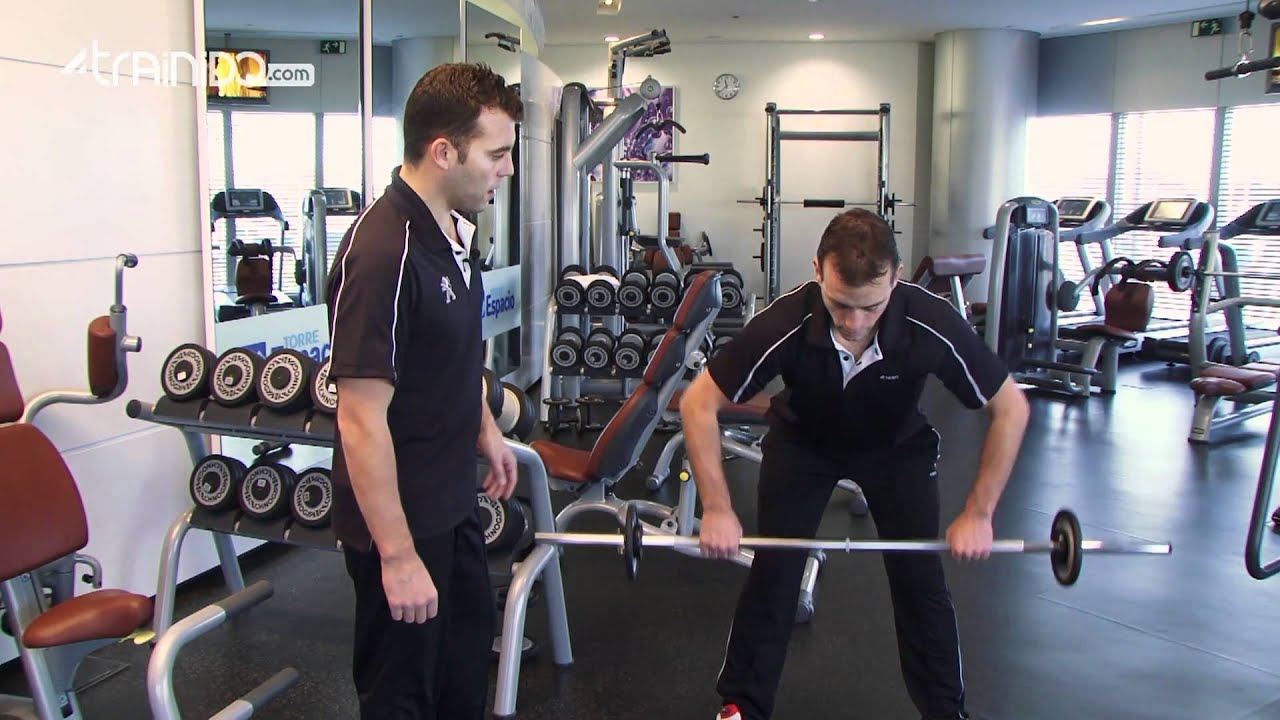 Remo horizontal con barra - YouTube