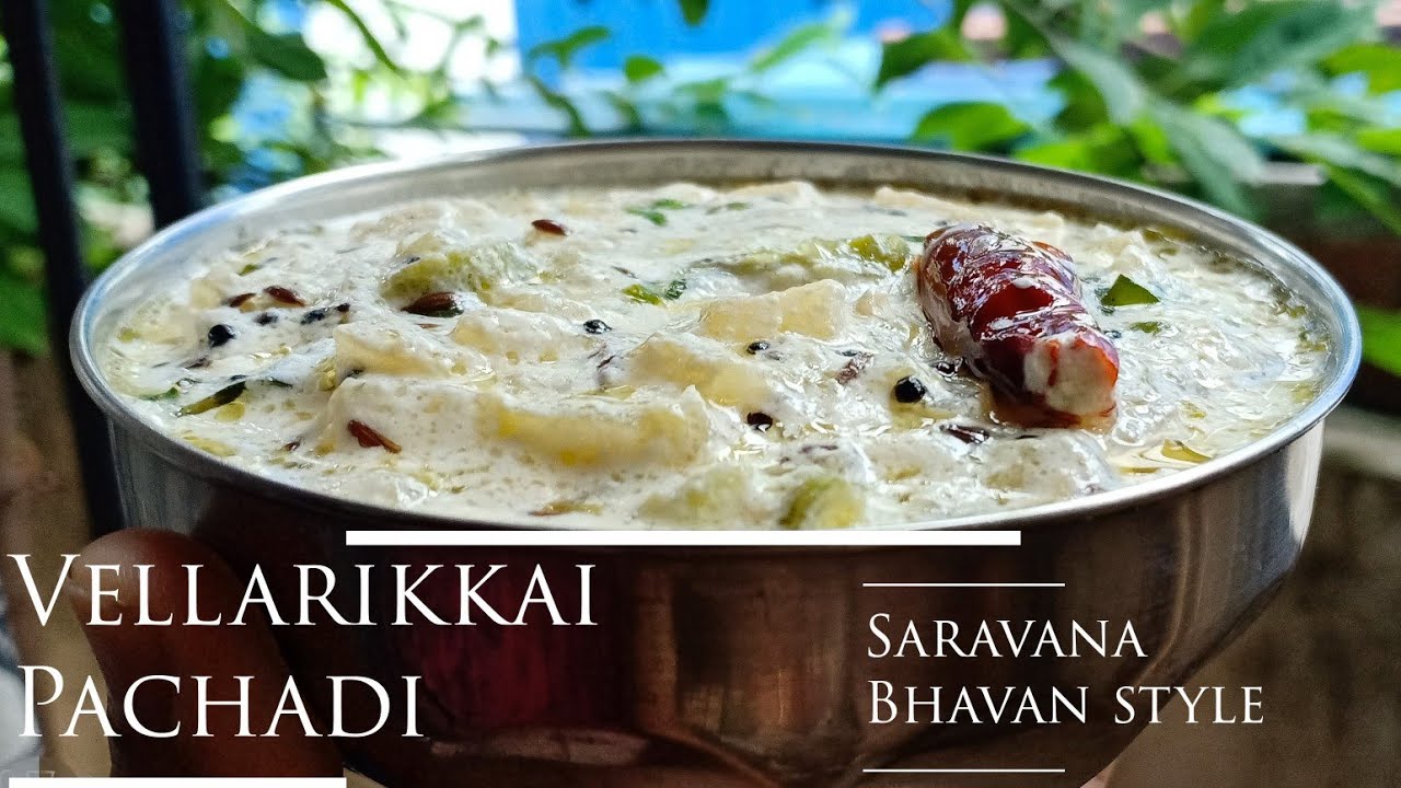 Hotel Vellarikkai Pachadi Recipe in Tamil | Vellarikkai Thayir Pachadi ...