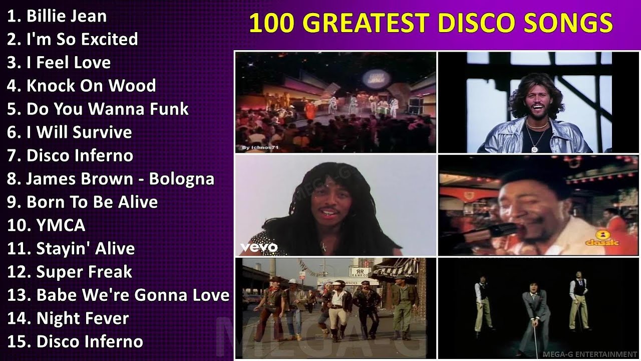 100 greatest disco songs ~ Popular Disco Songs - YouTube