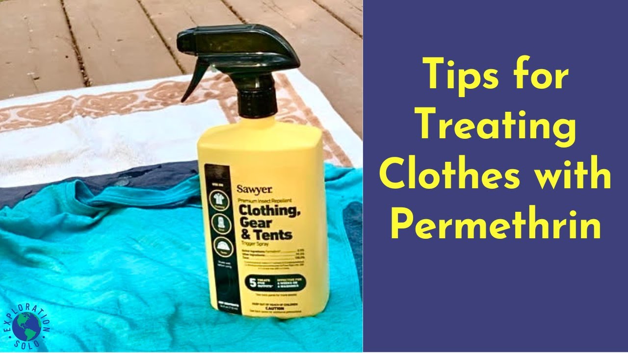 Tips for treating your clothes with permethrin - YouTube