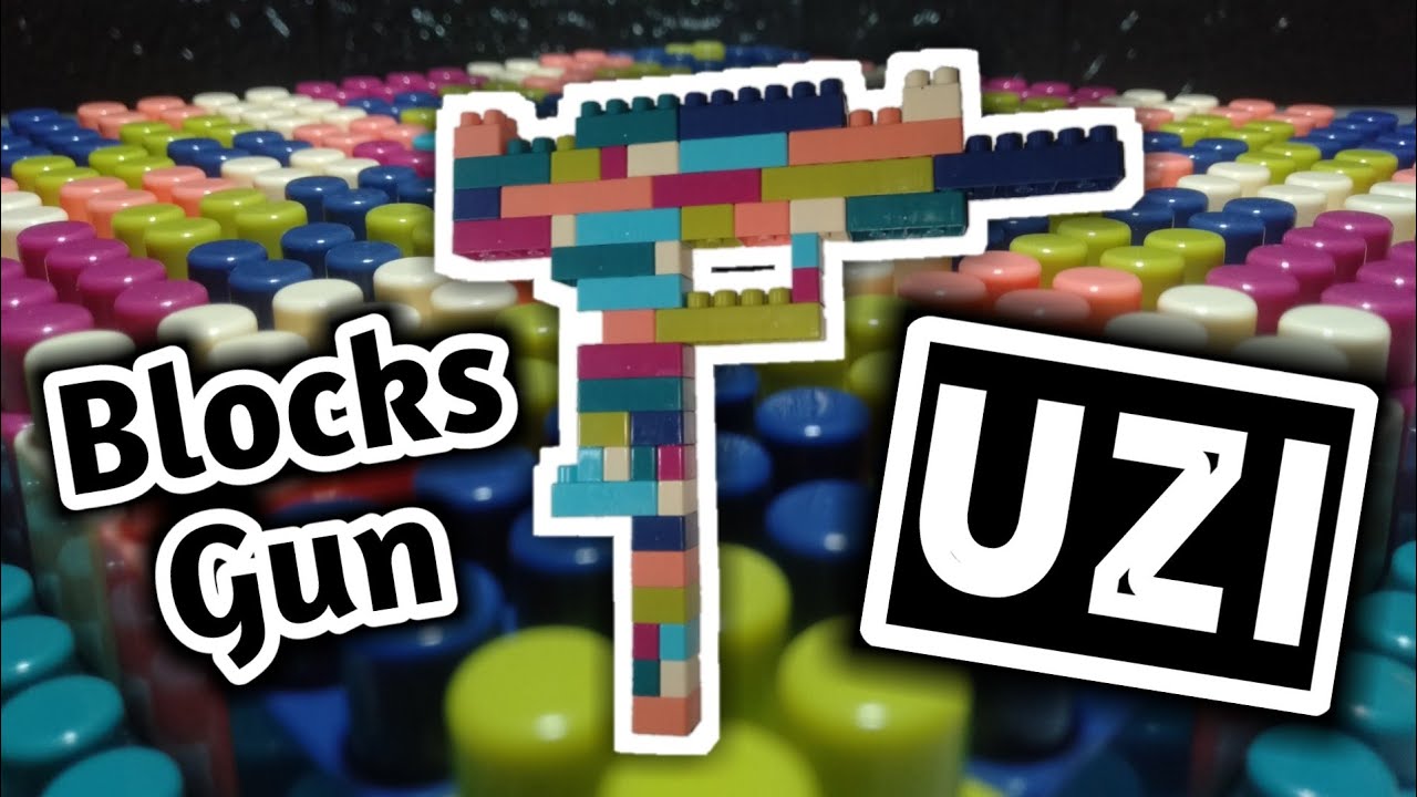 How to make a UZI toy gun with building blocks - YouTube