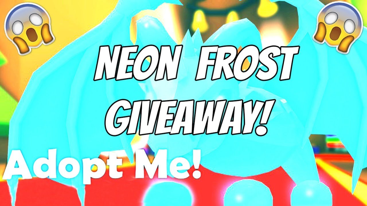 ROBLOX ADOPT ME LIVE NEON FROST GIVEAWAY (ROLOX ADOPT ME) - YouTube