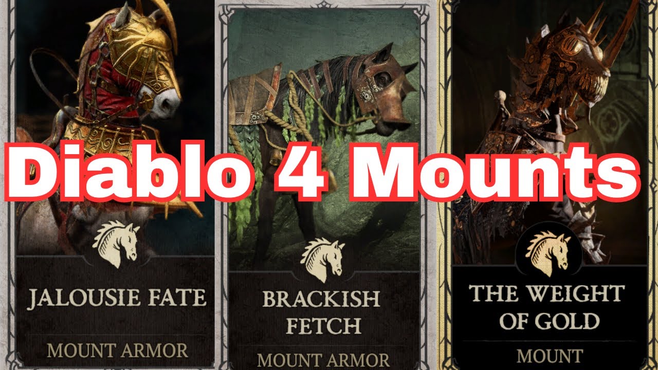 Diablo 4 Mounts - YouTube