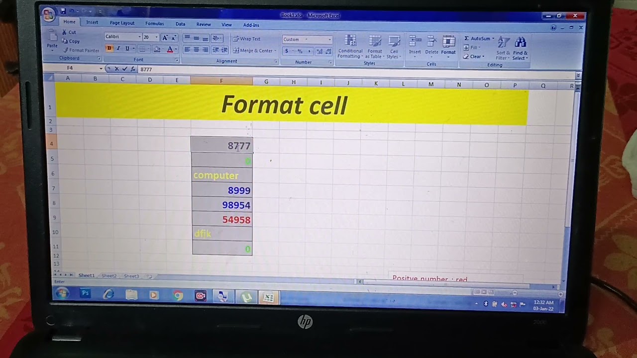 Color Format Number In Excel Without Use Conditional Formatting Color Format Number In Excel Without Use Conditional Formatting