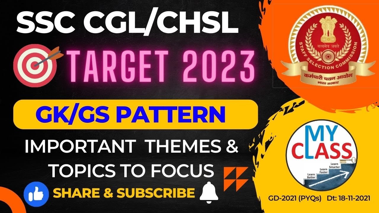 IMPORTANT THEMES & TOPICS OF GK/GS FOR SSC EXAMS THROUGH PYQs | My ...