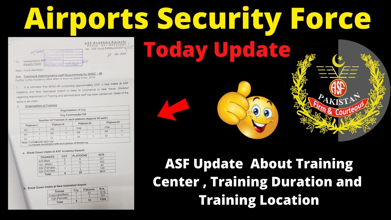 ASF Update About Training Center , Training Duration and Training ...
