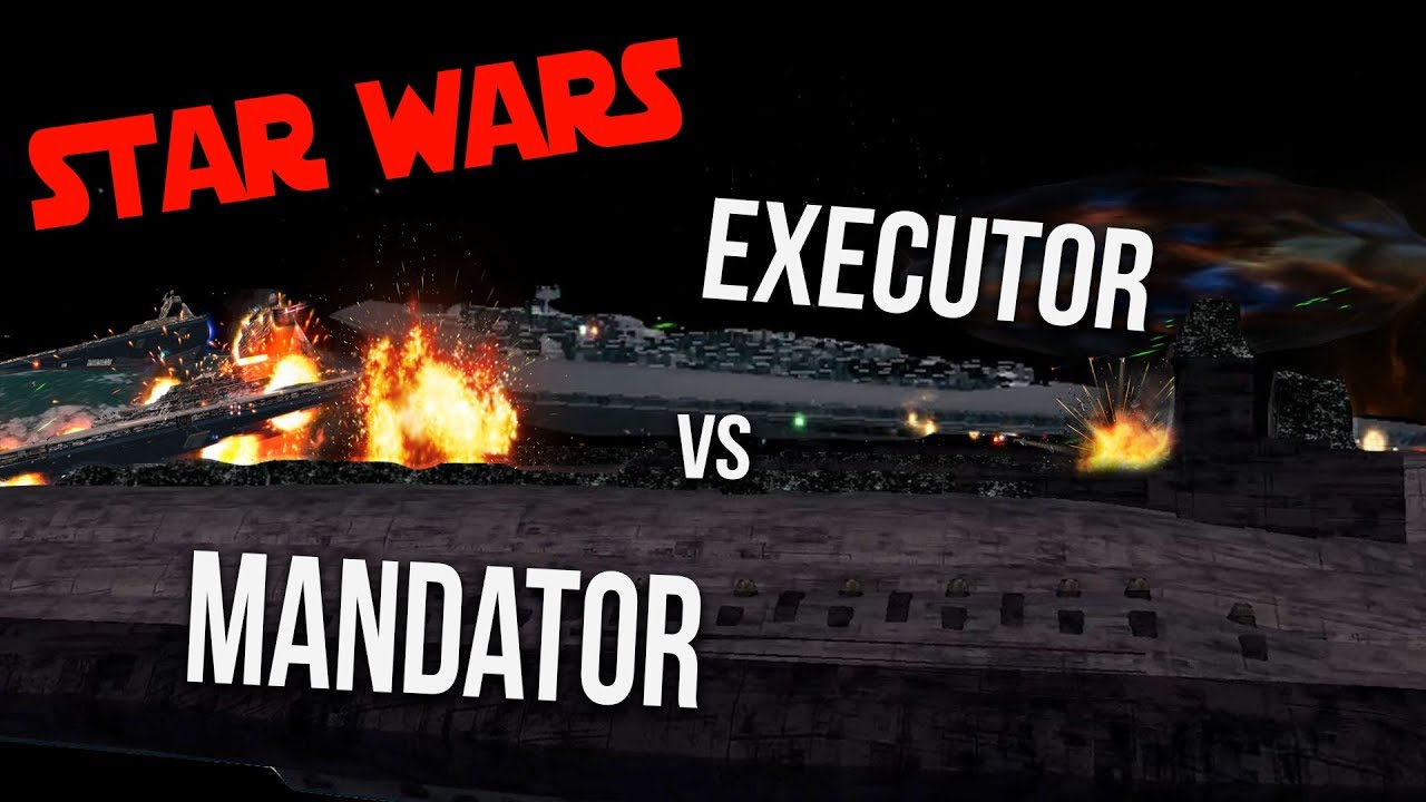 Broadside Battle! EXECUTOR vs MANDATOR - Star Wars - Awakening of the ...