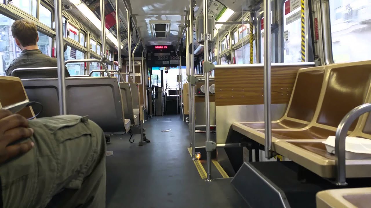 ONBOARD MUNI NEOPLAN AN440 BUS 8232 ON THE 6 OUTBOUND - YouTube