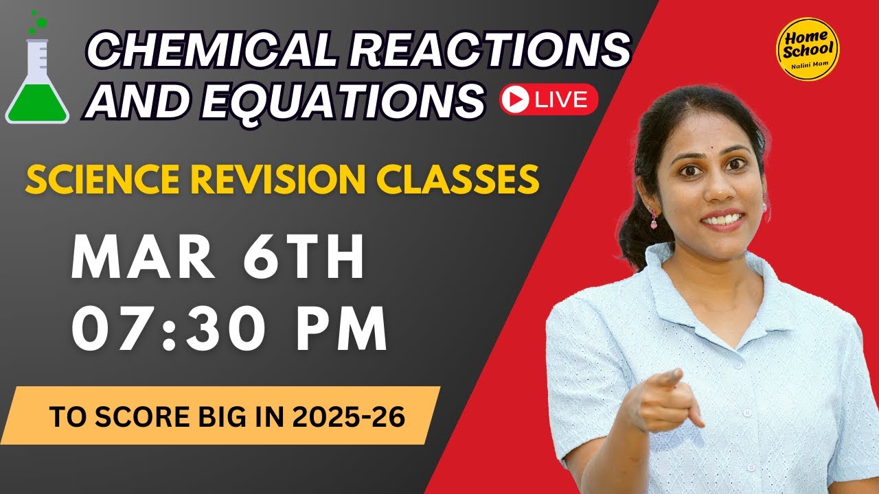 Free Live Class: Chemical Reactions and Equations – SSLC Karnataka ...