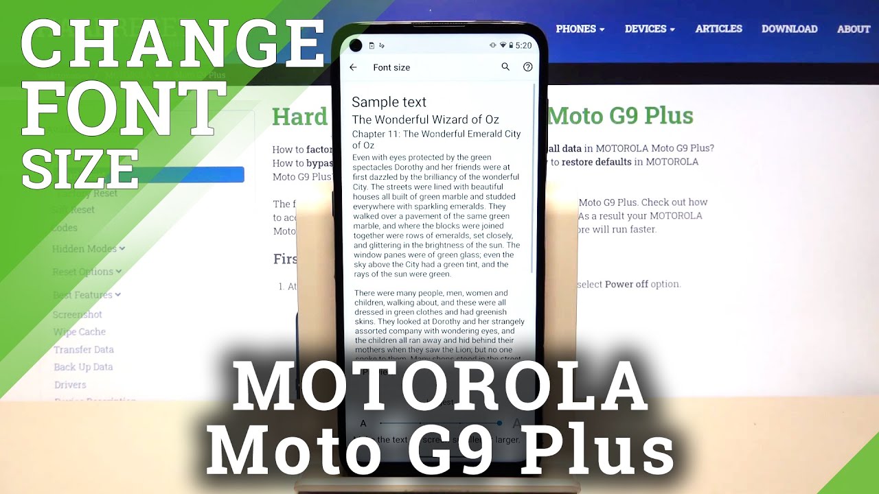 How To Change Size Of Font In Motorola Moto G9 Plus Set Up Text Size how-to-change-size-of-font-in-motorola-moto-g9-plus-set-up-text-size