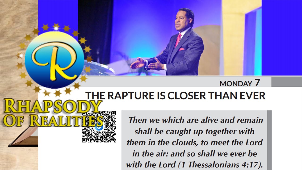 RHAPSODY OF REALITIES DEVOTIONAL, MONDAY SEPTEMBER 07, 2020. THE ...