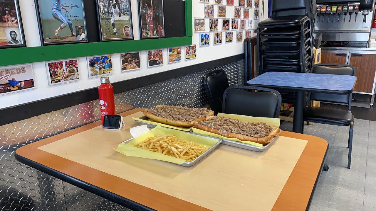 Fred’s Downtown Philly 6lb Cheesesteak - YouTube