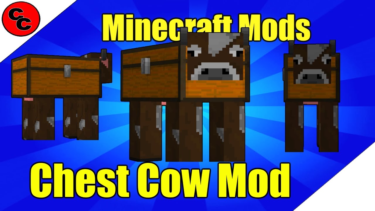 Minecraft Mods: " Chest Cow Mod 1.11.2 " - YouTube